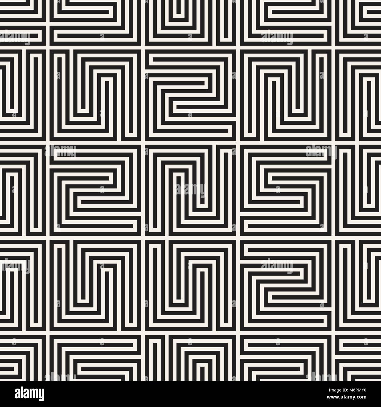 Vector seamless lattice pattern. Modern stylish texture with monochrome ...