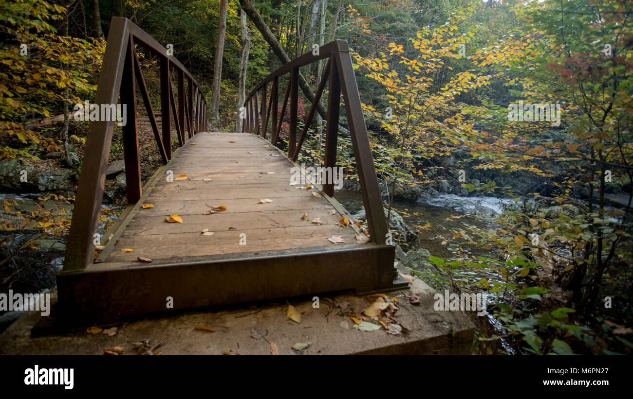 Bridge at Whiteoak Canyon Stock Photo - Alamy
