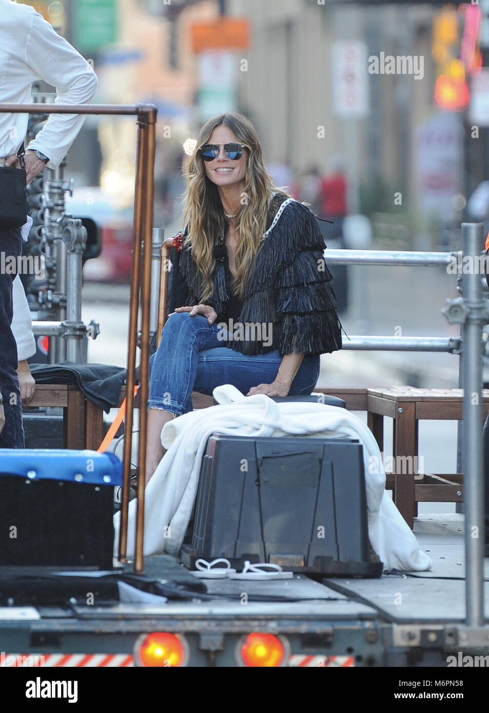 Heidi Klum on set filming 'Germany's Next Top Model' Featuring: Heidi ...