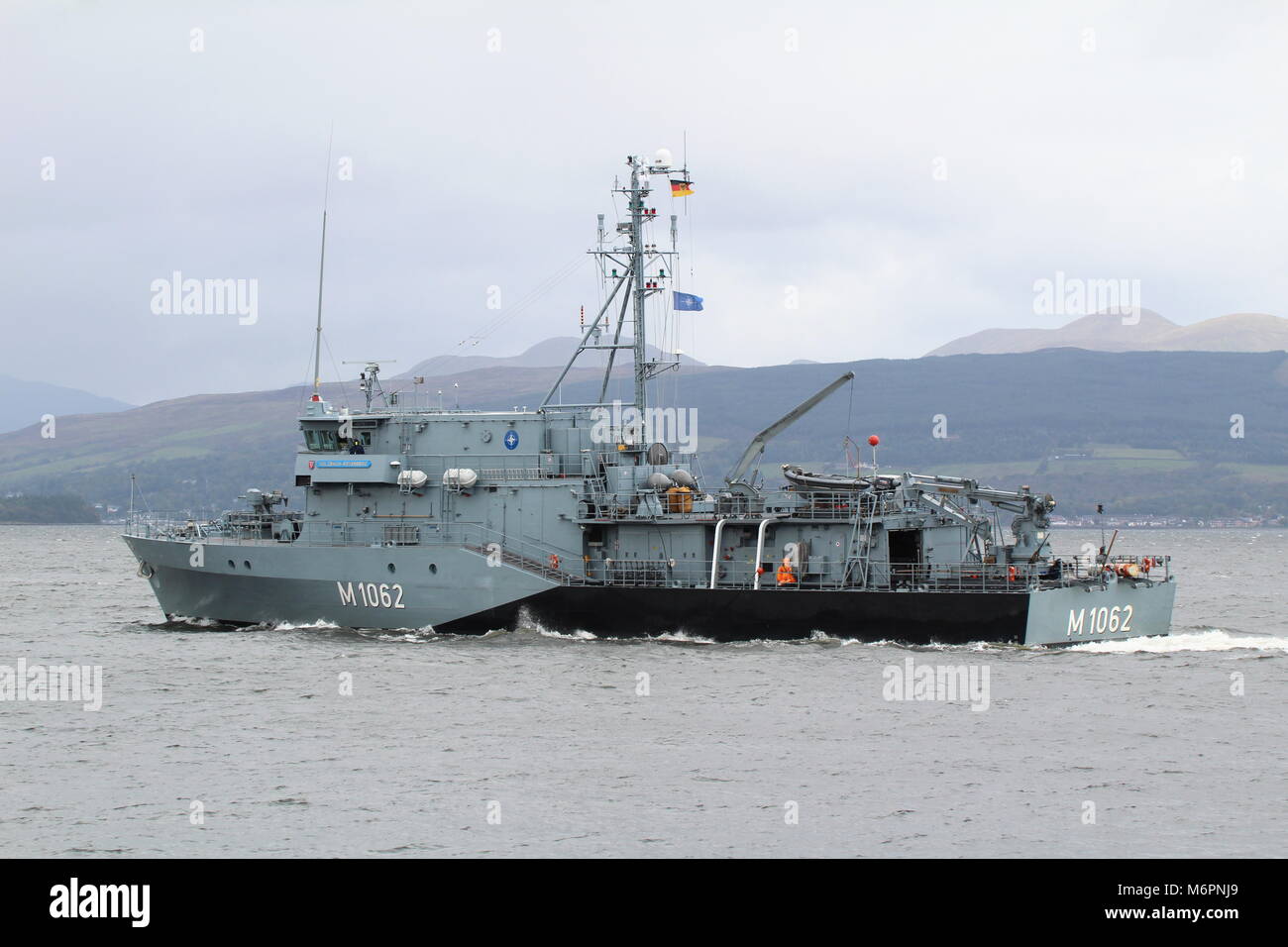 FGS Sulzbach-Rosenberg (M1062), a Frankenthal-class minehunter from the ...