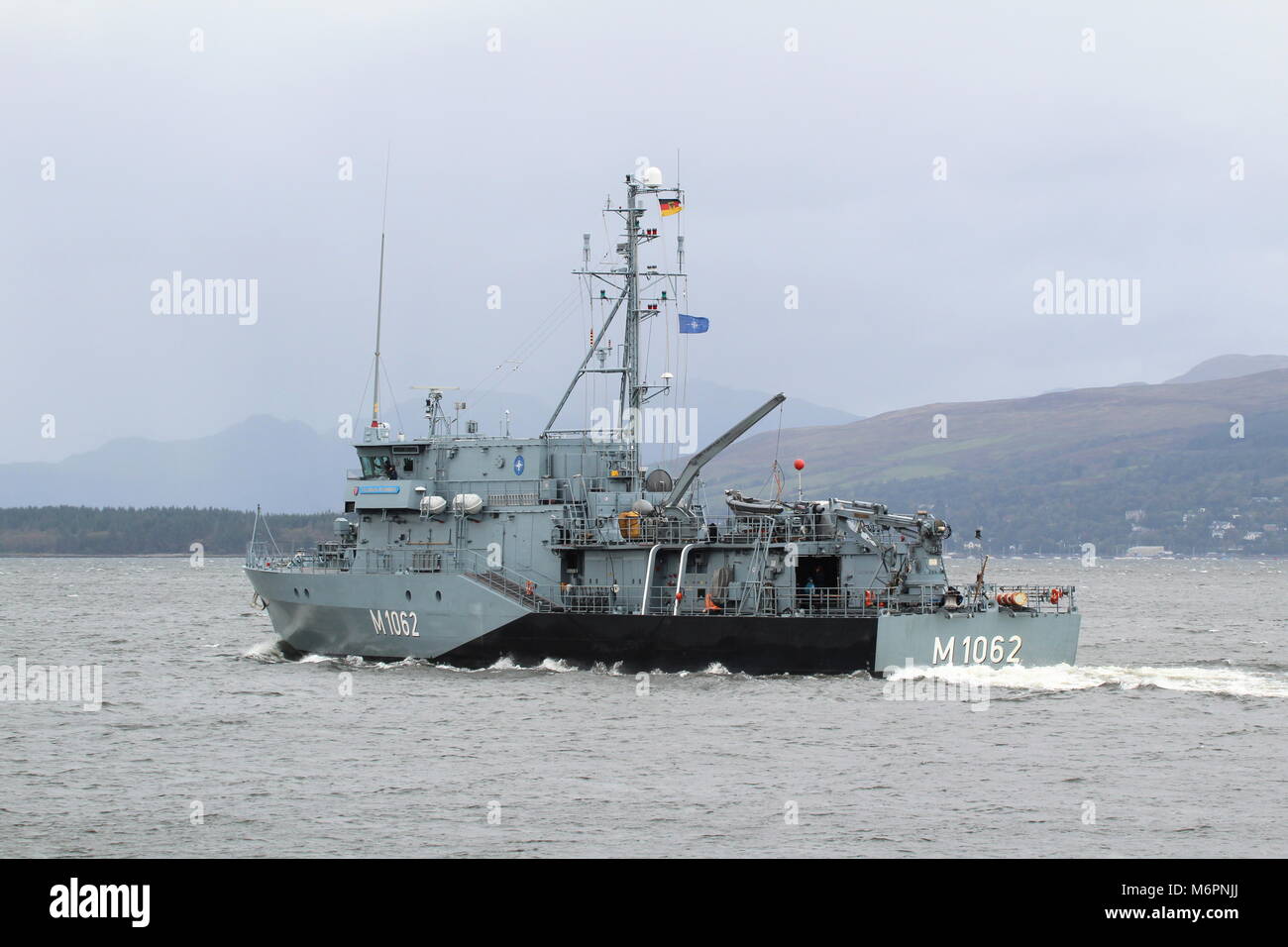 FGS Sulzbach-Rosenberg (M1062), a Frankenthal-class minehunter from the ...