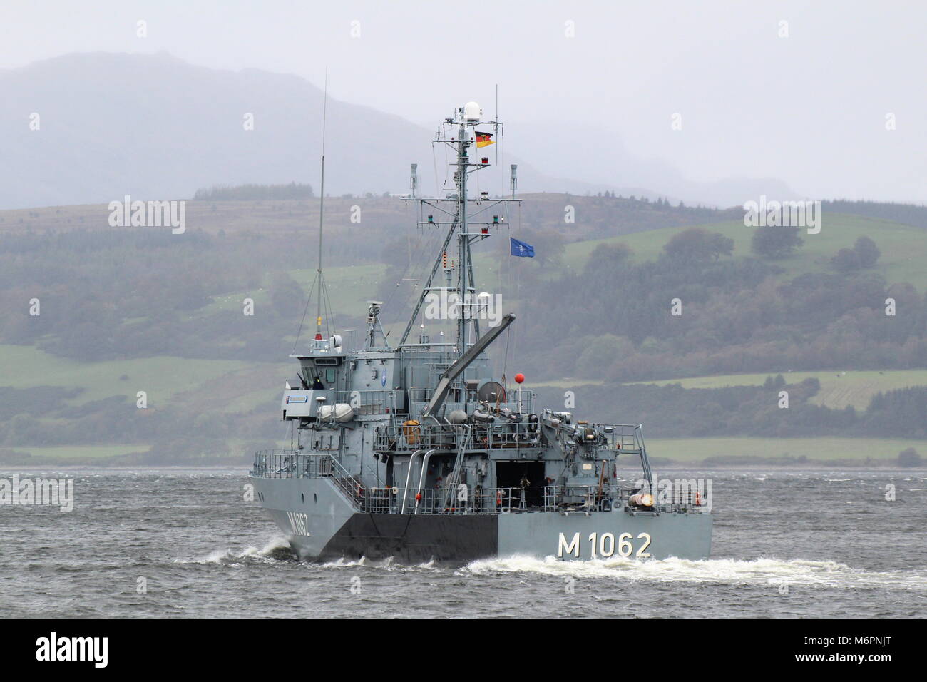 FGS Sulzbach-Rosenberg (M1062), a Frankenthal-class minehunter from the ...