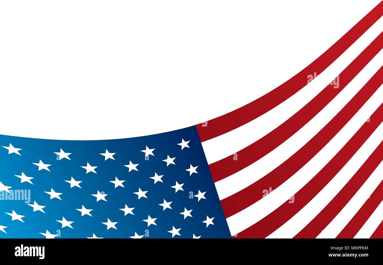 flag of united states independence national vector illustration Stock ...