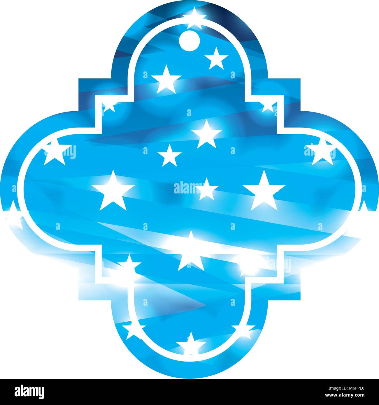 stars abstract blue blurred bokeh background vector illustration Stock ...