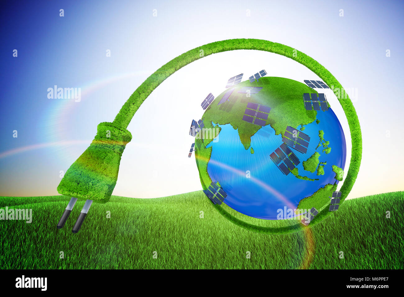 Environmental Protection and Power Generation, Solar Applications Stock ...