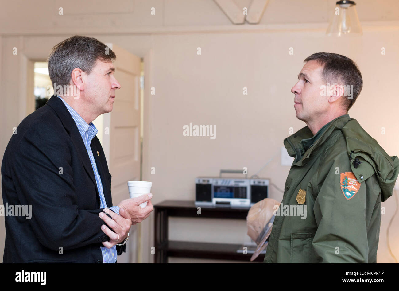 Mike Reynolds SHEN Visit Stock Photo - Alamy