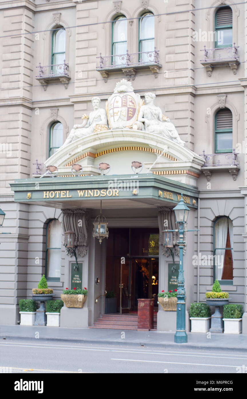 Hotel Windsor In Melbourne Stock Photo - Alamy