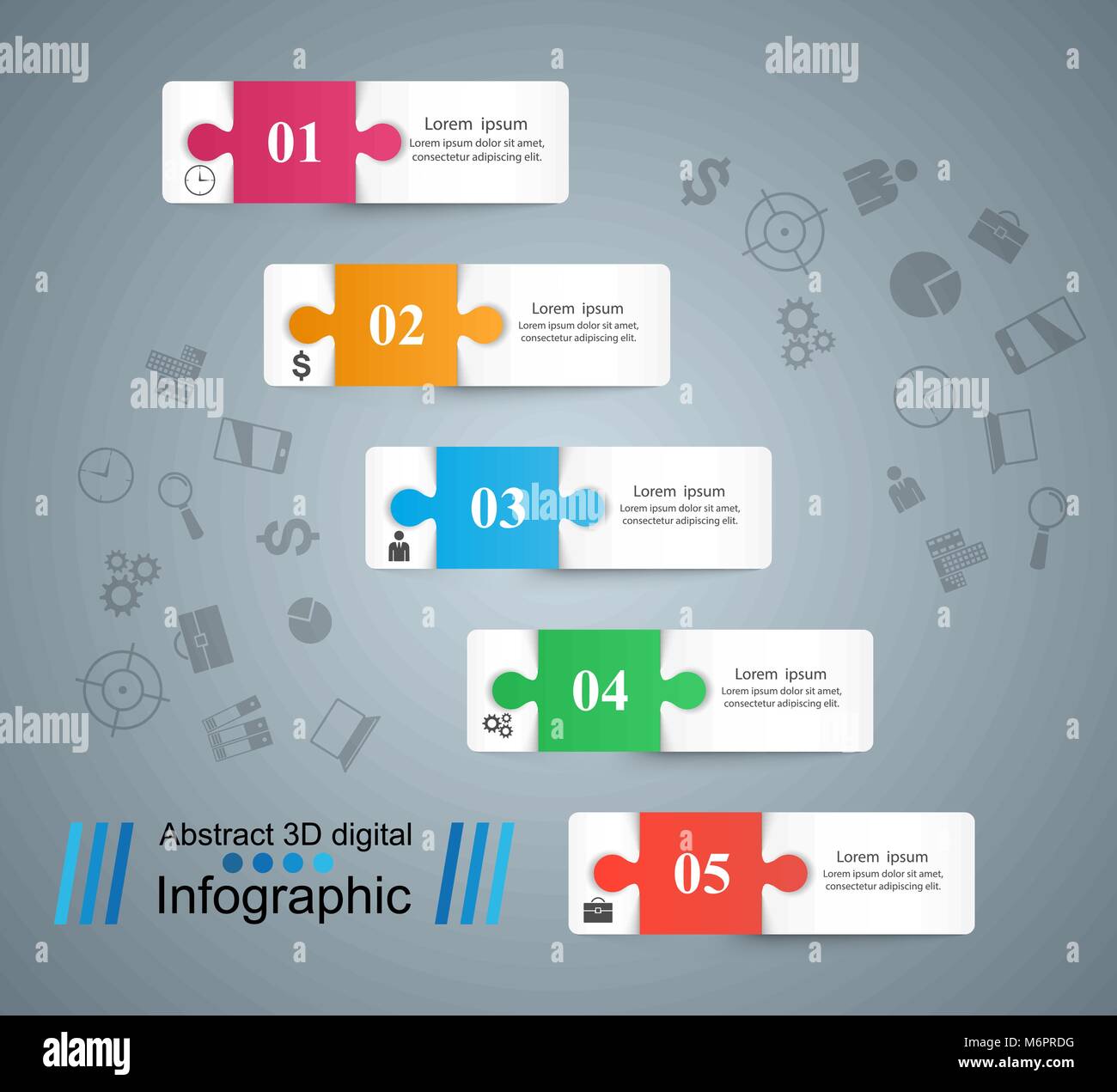 Puzzle logo. Business Infographics Stock Vector Image & Art - Alamy