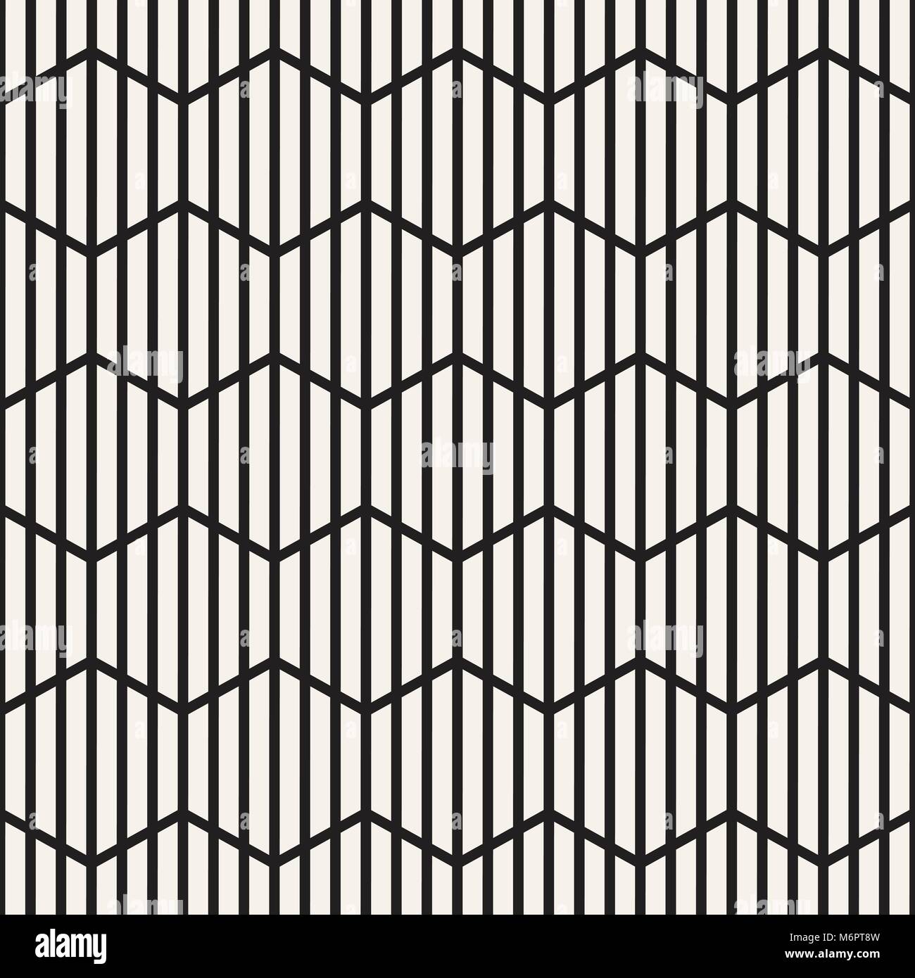Vector seamless stripes pattern. Modern stylish texture with monochrome trellis. Repeating ...