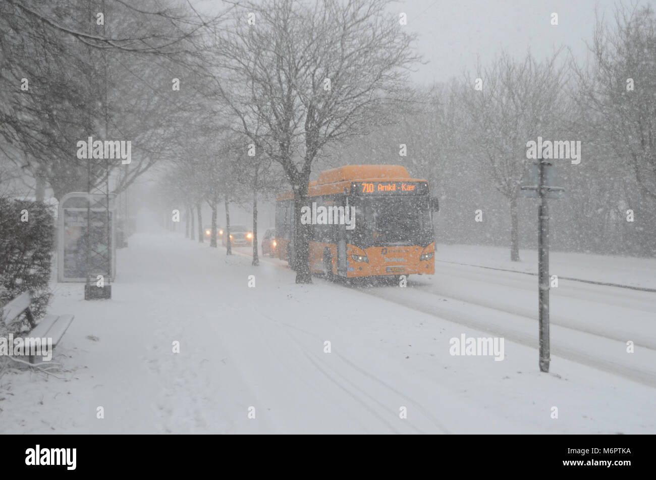 Bus Snow Winter High Resolution Stock Photography and Images - Alamy
