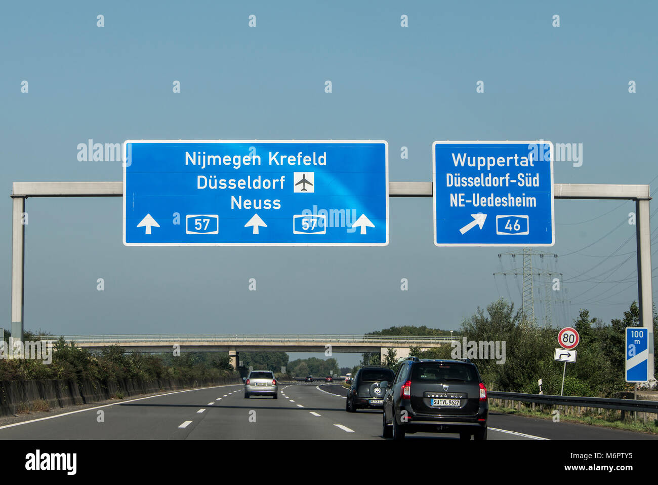 Autobahn germany road sign hi-res stock photography and images - Alamy