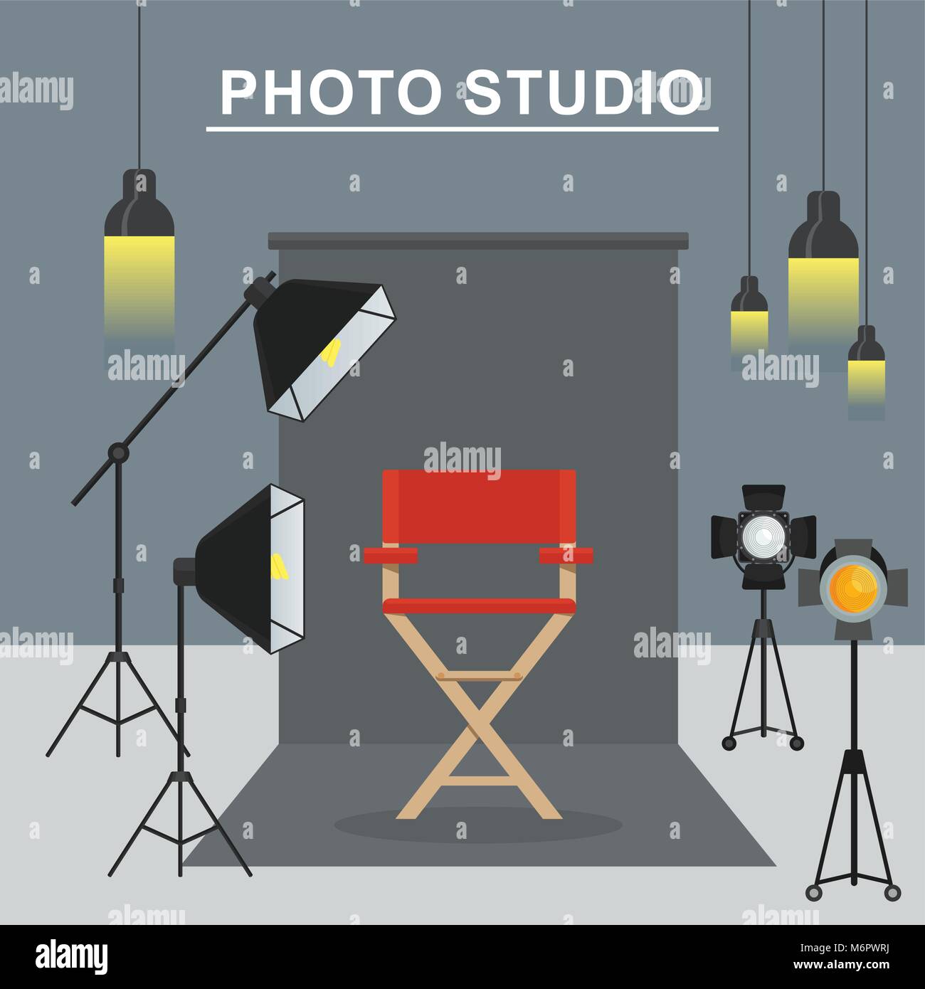 Interior set film Stock Vector Images - Alamy