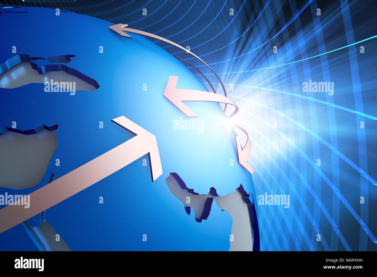 Global Strategy Development, Network Connection, Forward Arrow Stock ...