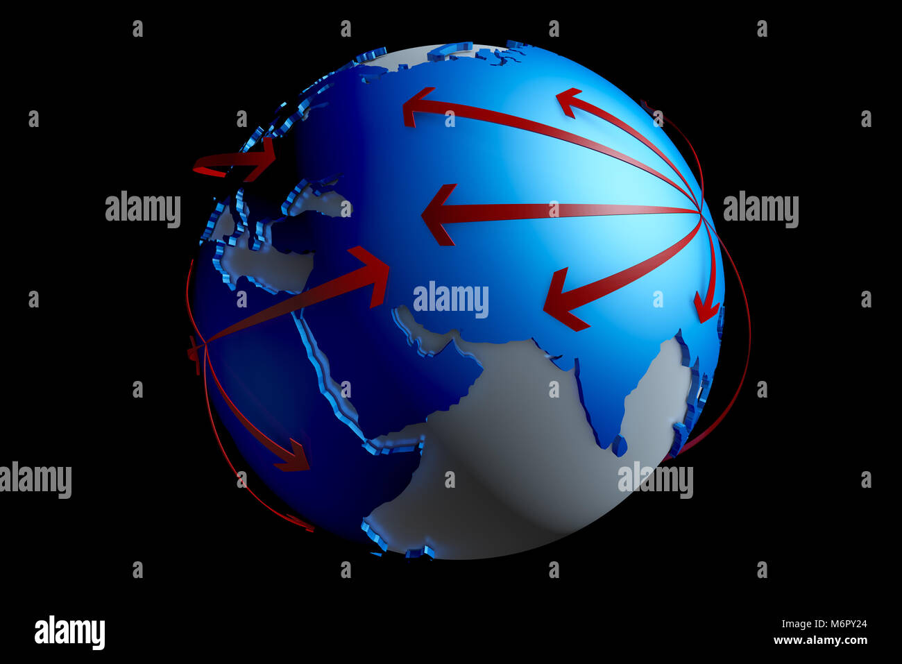 Global Strategy Development, Network Connection, Forward Arrow Stock ...