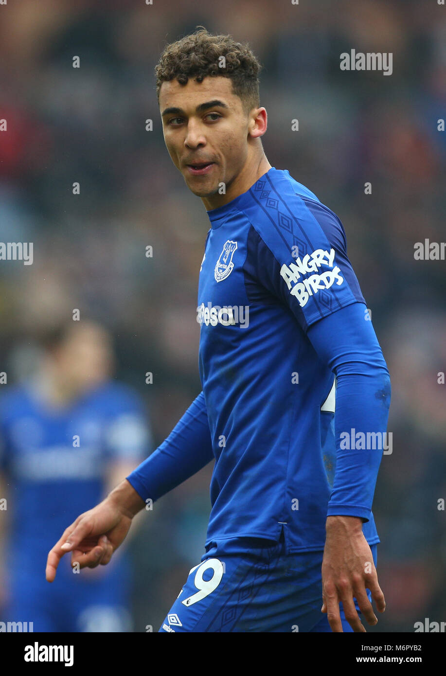 Everton's Dominic Calvert-Lewin during the Premier League match at Turf ...