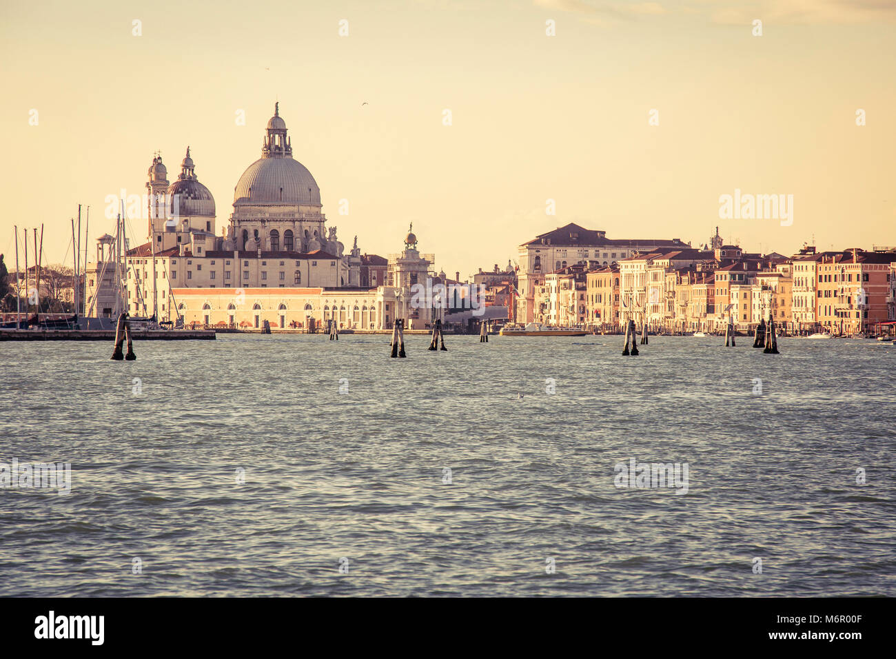 View of the Basilica Santa Maria in the early winter light from the ...