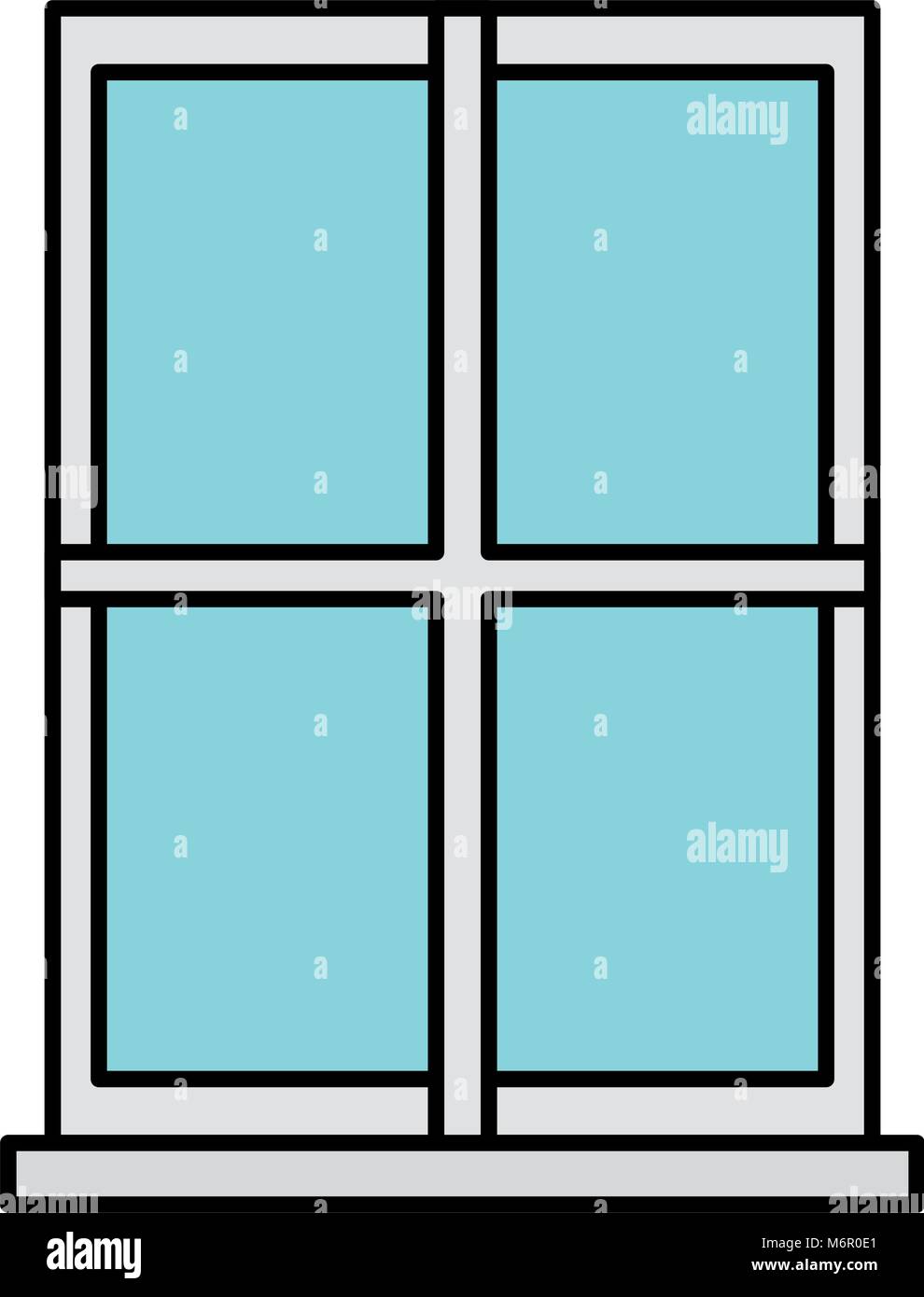 Window apartment blind Stock Vector Images - Alamy