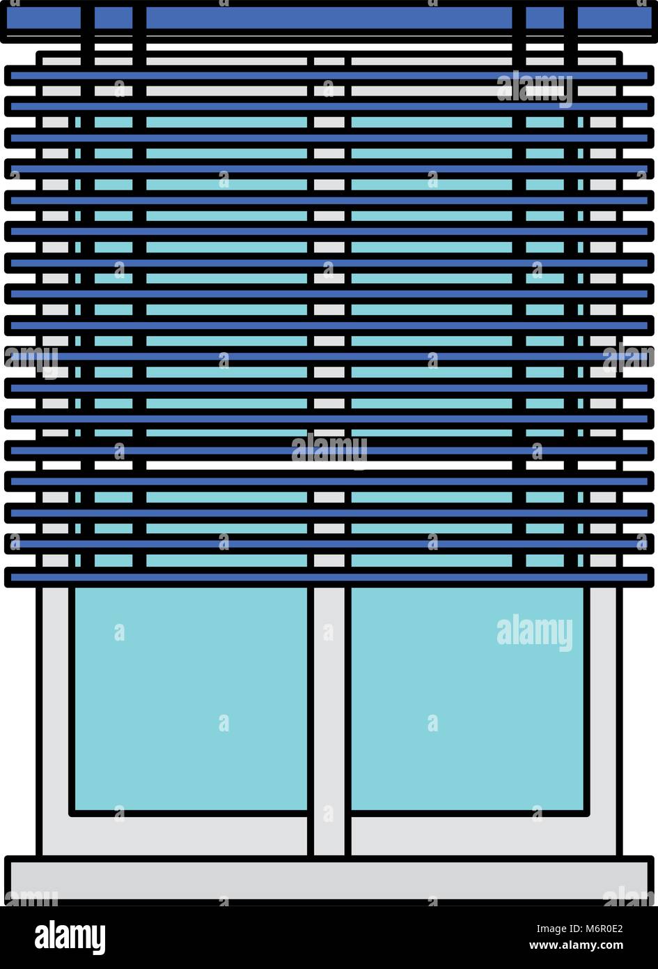 Window apartment blind Stock Vector Images - Alamy