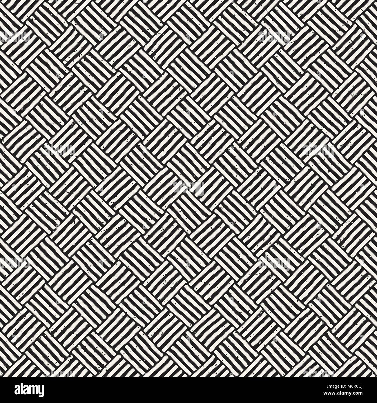 Hand drawn seamless repeating pattern with lines tiling. Grungy ...