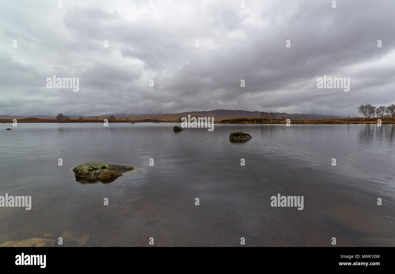 Overlooking Loch Ba on Rannoch Moor, on one of those Dreary Scottish ...
