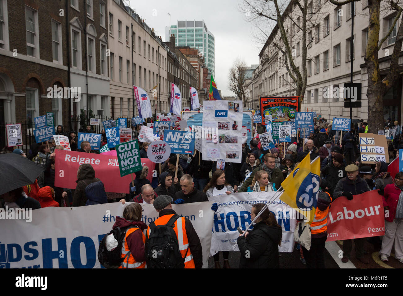 NHS In Crisis - Fix It Now demonstration. The People’s Assembly and ...