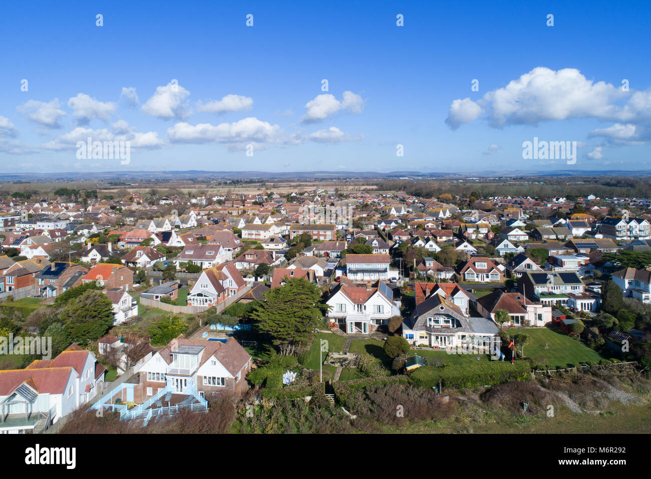 aerial view of middleton on sea on the west sussex coast Stock Photo ...