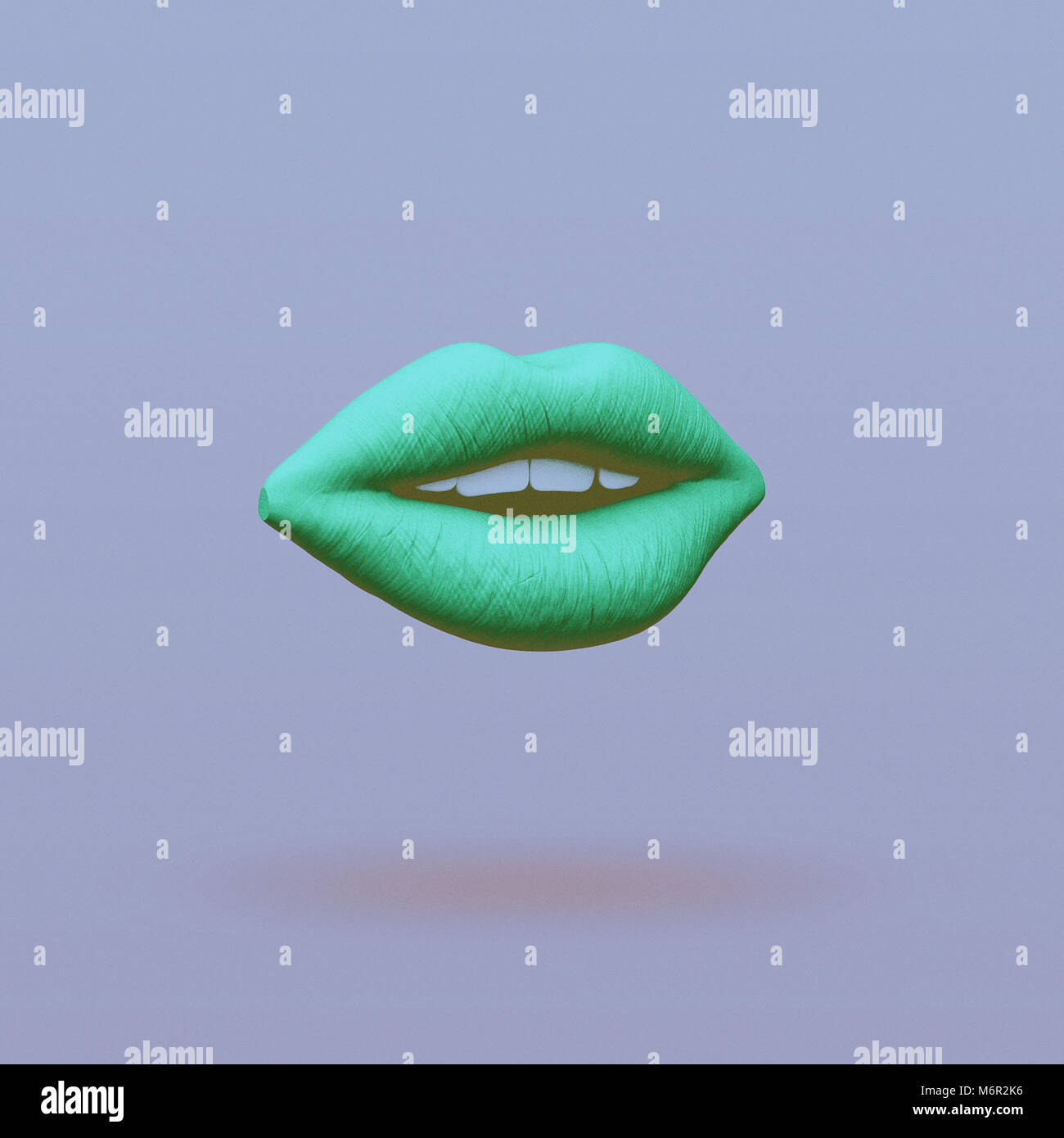 lips abstract minimalist art. 3d rendering illustration Stock Photo - Alamy