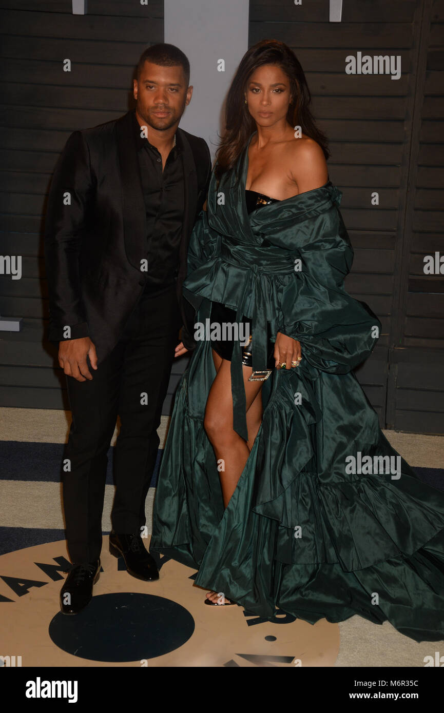 BEVERLY HILLS, CA - MARCH 04: Russell Wilson, Ciara attends the 2018 ...