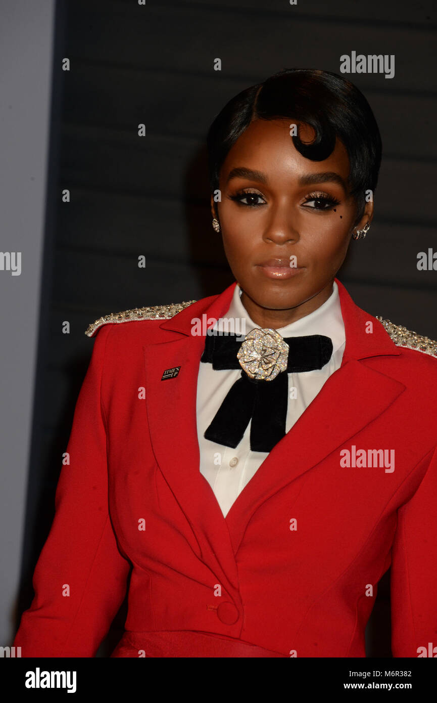 BEVERLY HILLS, CA - MARCH 04: Janelle Monae attends the 2018 Vanity ...