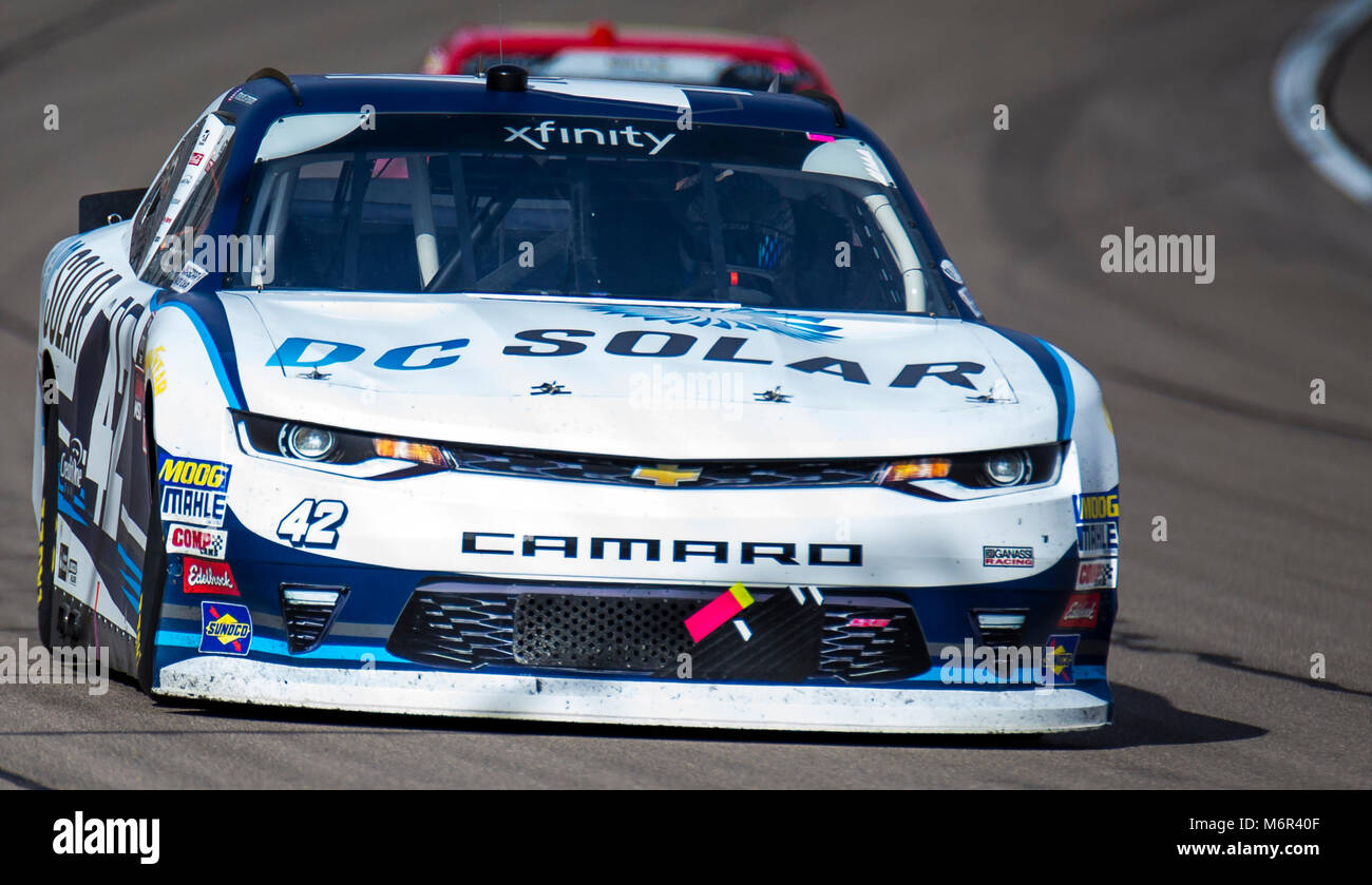 Las Vegas, NV, USA. 03rd Mar, 2018. A. # 42 Kyle Larson first Xfinity ...