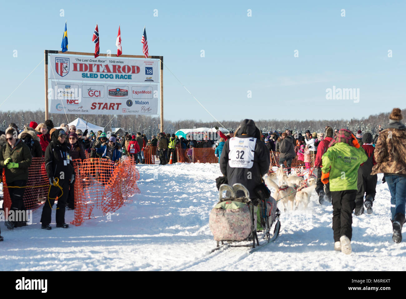 Willow, Alaska, USA. 4th Mar, 2018. Jim Lanier of Chugiak, AK, USA as ...
