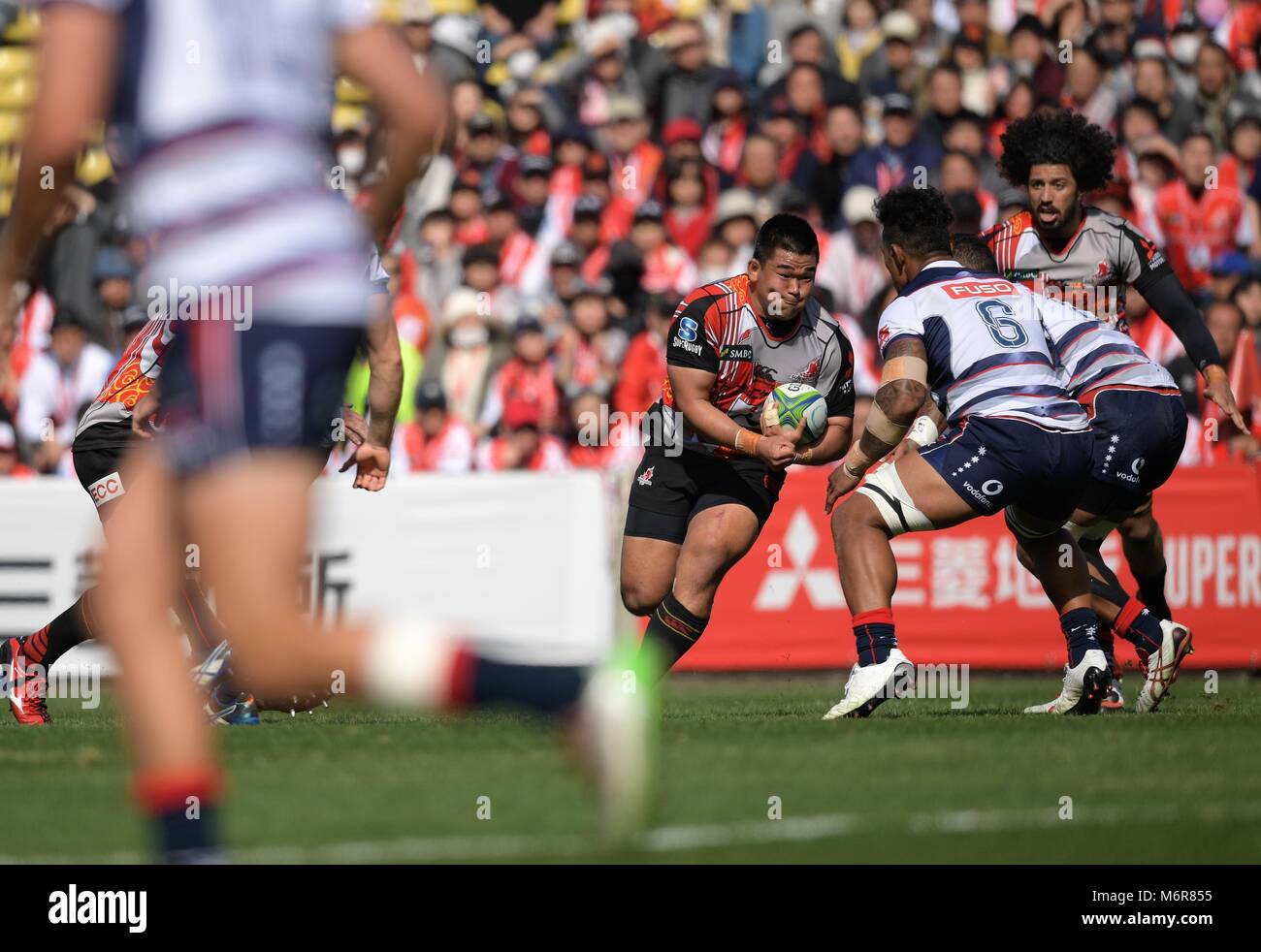 Koo Jiwon of Sunwolves during the Super Rugby match between Sunwolves ...