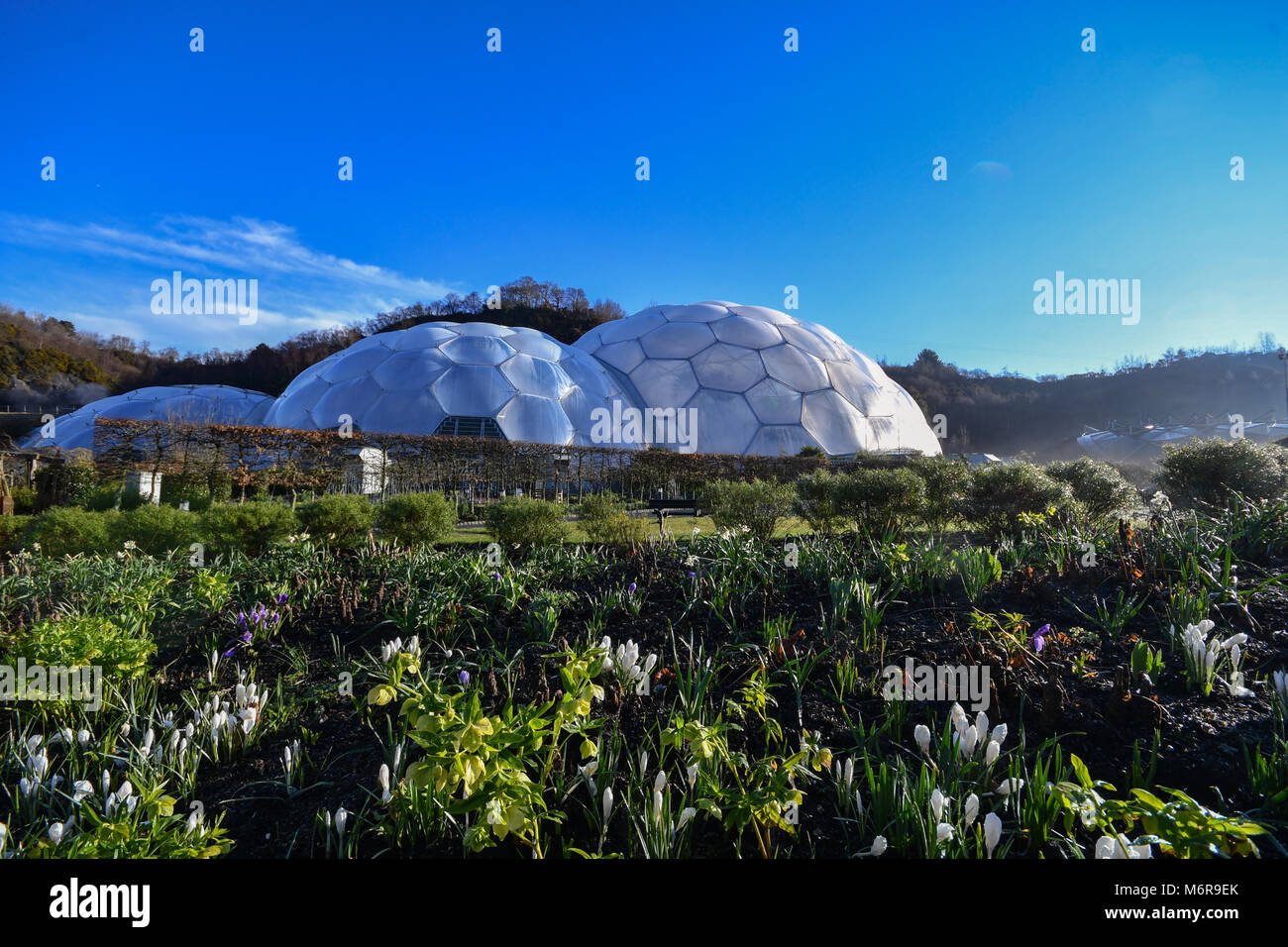 Eden Project, Cornwall, UK. 6th March 2018. UK Weather. After an ...