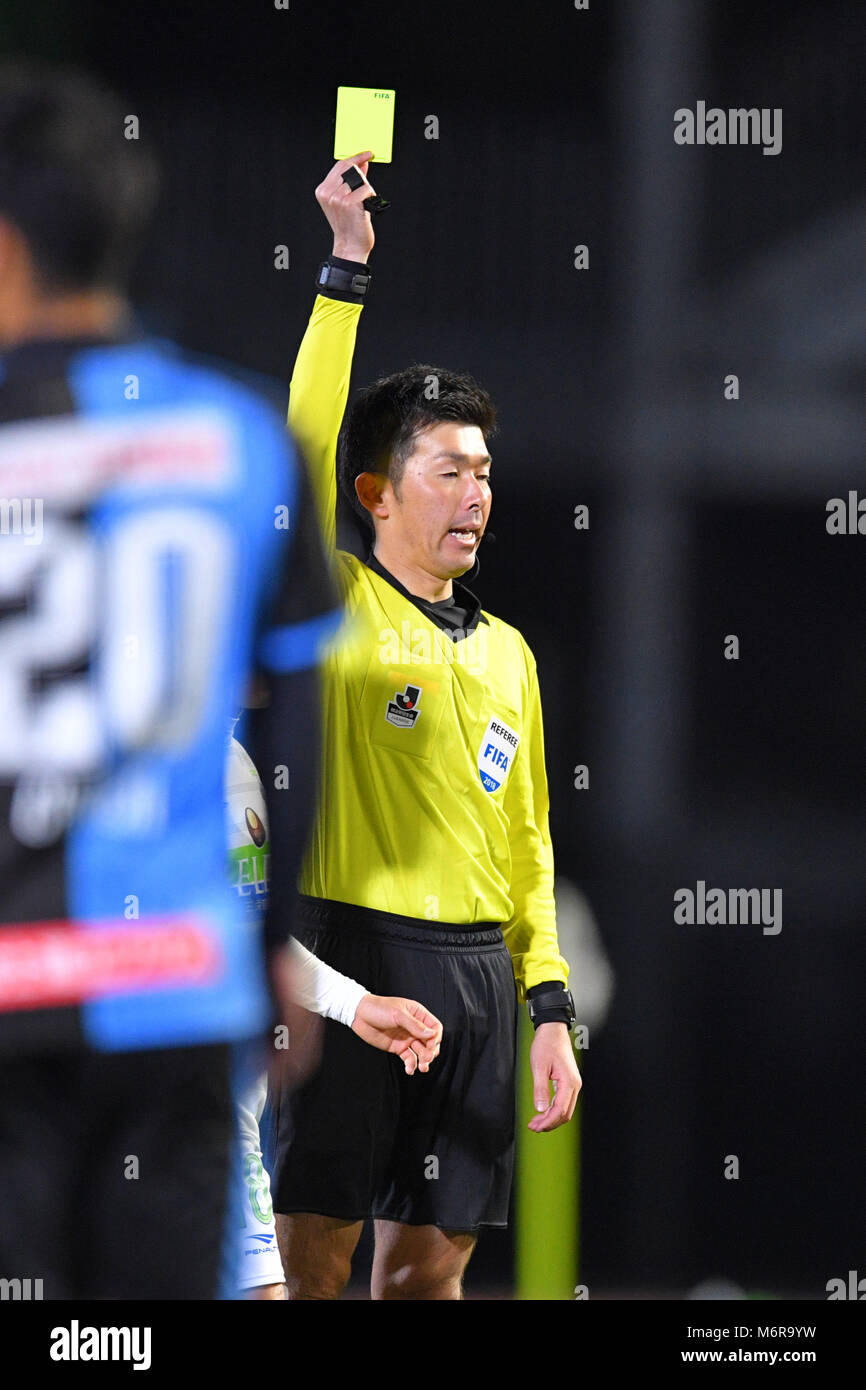 Kanagawa, Japan. Credit: MATSUO. 2nd Mar, 2018. Yusuke Araki (Referee ...