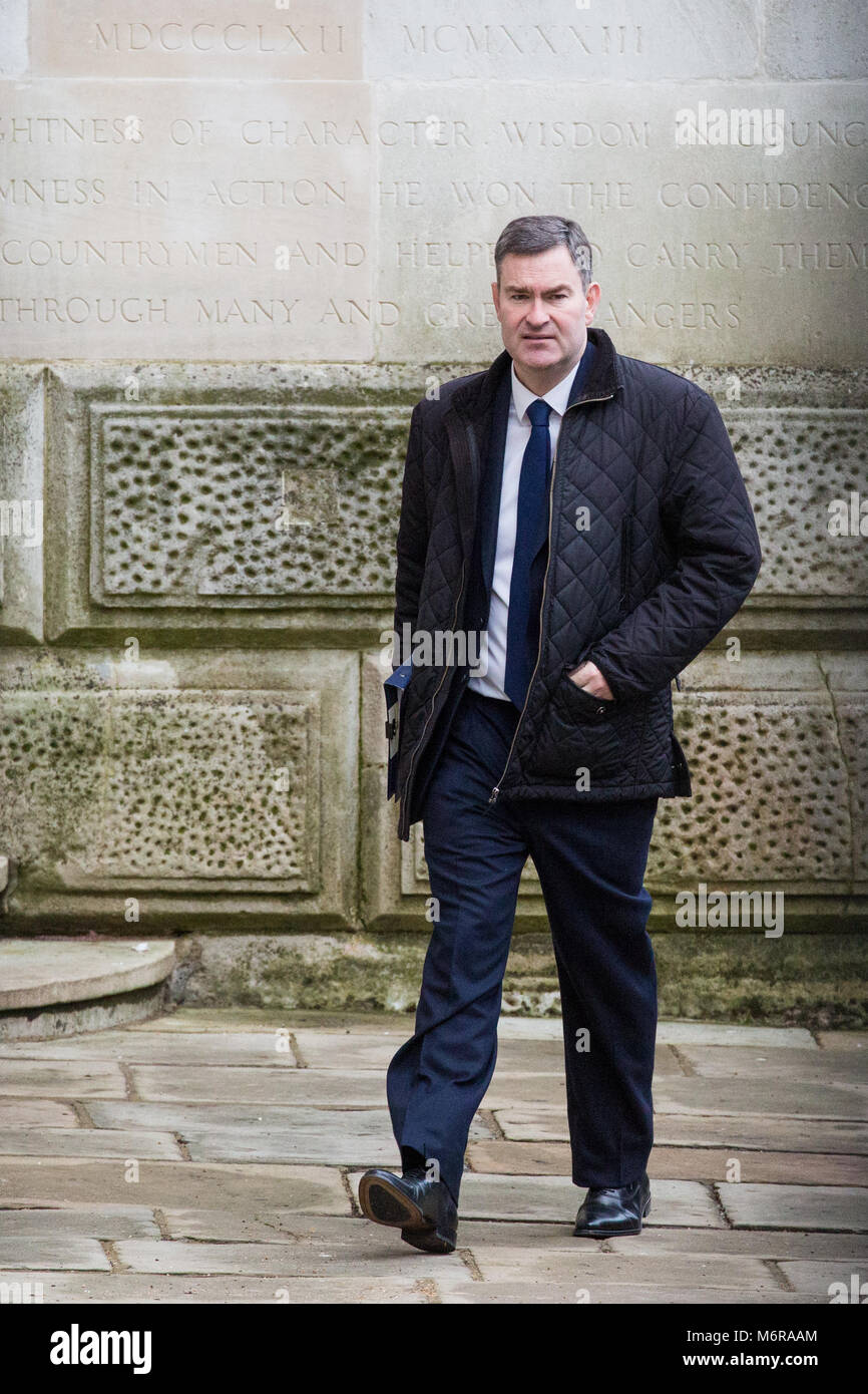 London, UK. 6th March, 2018. David Gauke MP, Lord Chancellor and ...