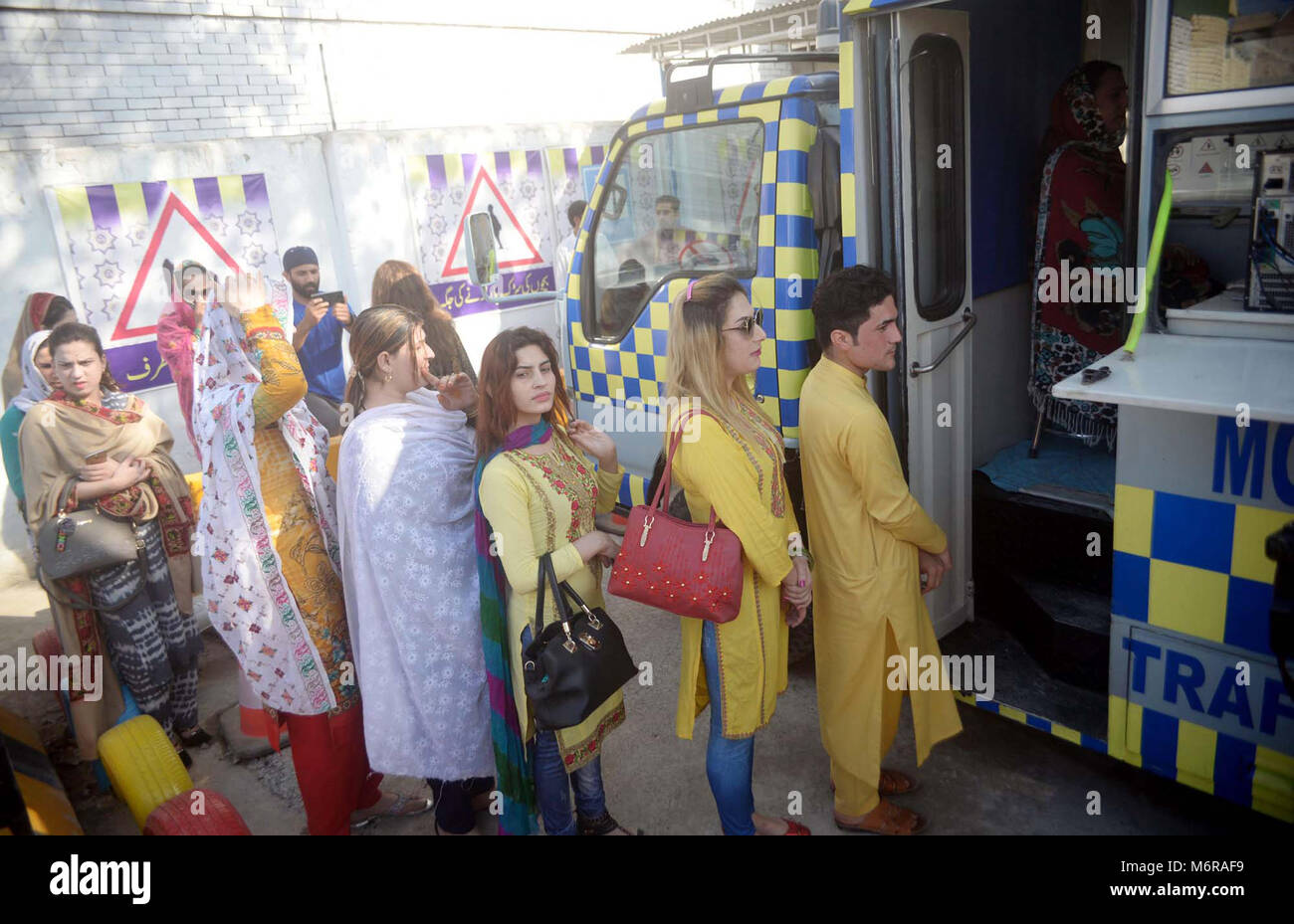 Transgender community gather at Mobile van units driving license branch ...