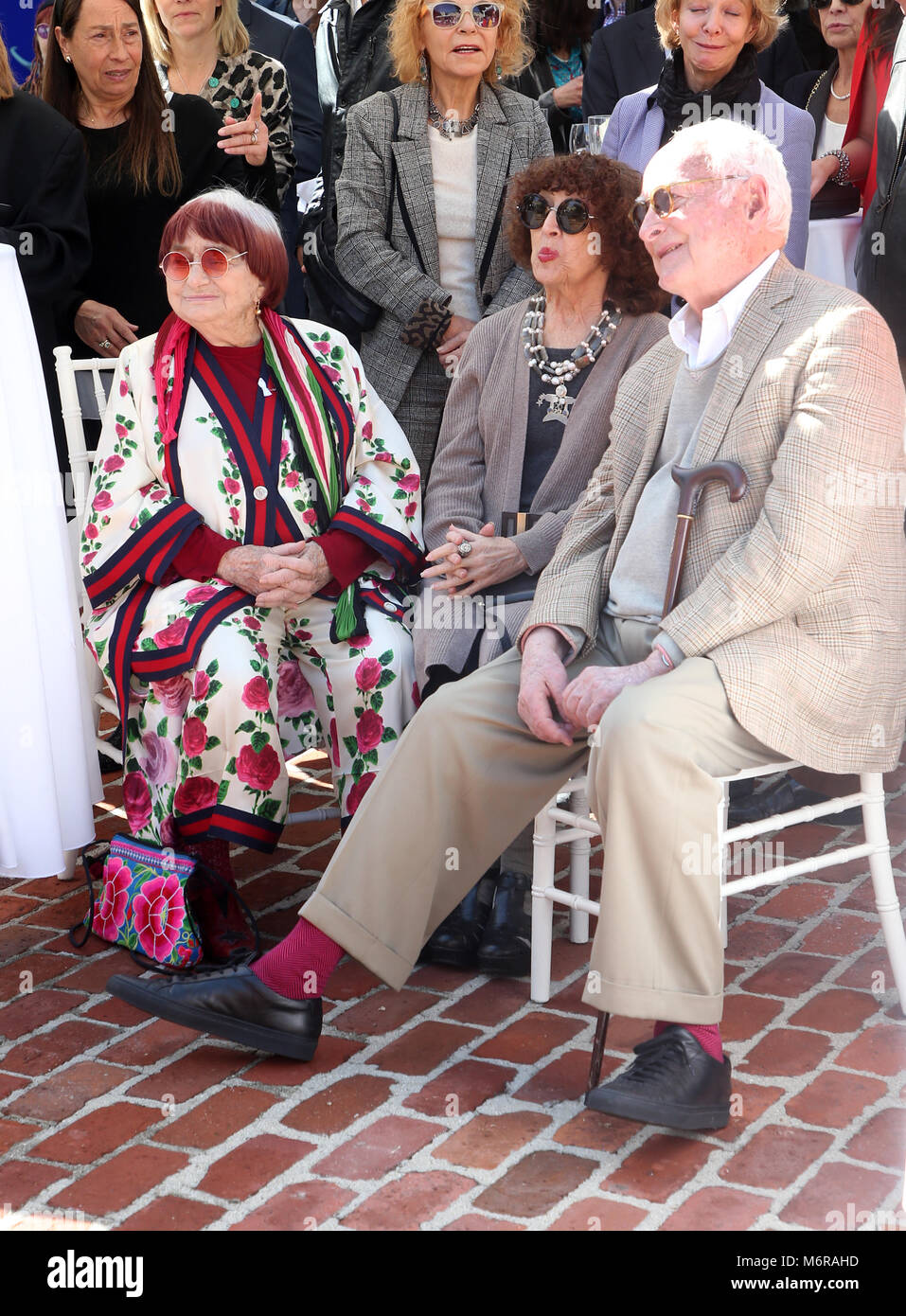 Beverly Hills, Ca. 5th Mar, 2018. Agnes Varda, James Ivory, At Consul ...