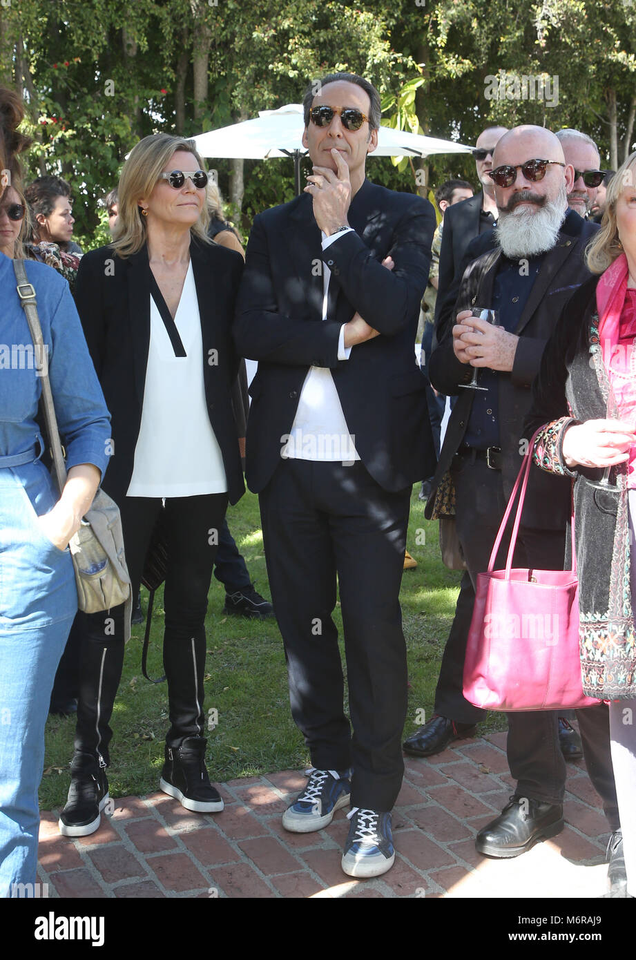Beverly Hills, Ca. 5th Mar, 2018. Alexandre Desplat, Dominique ...