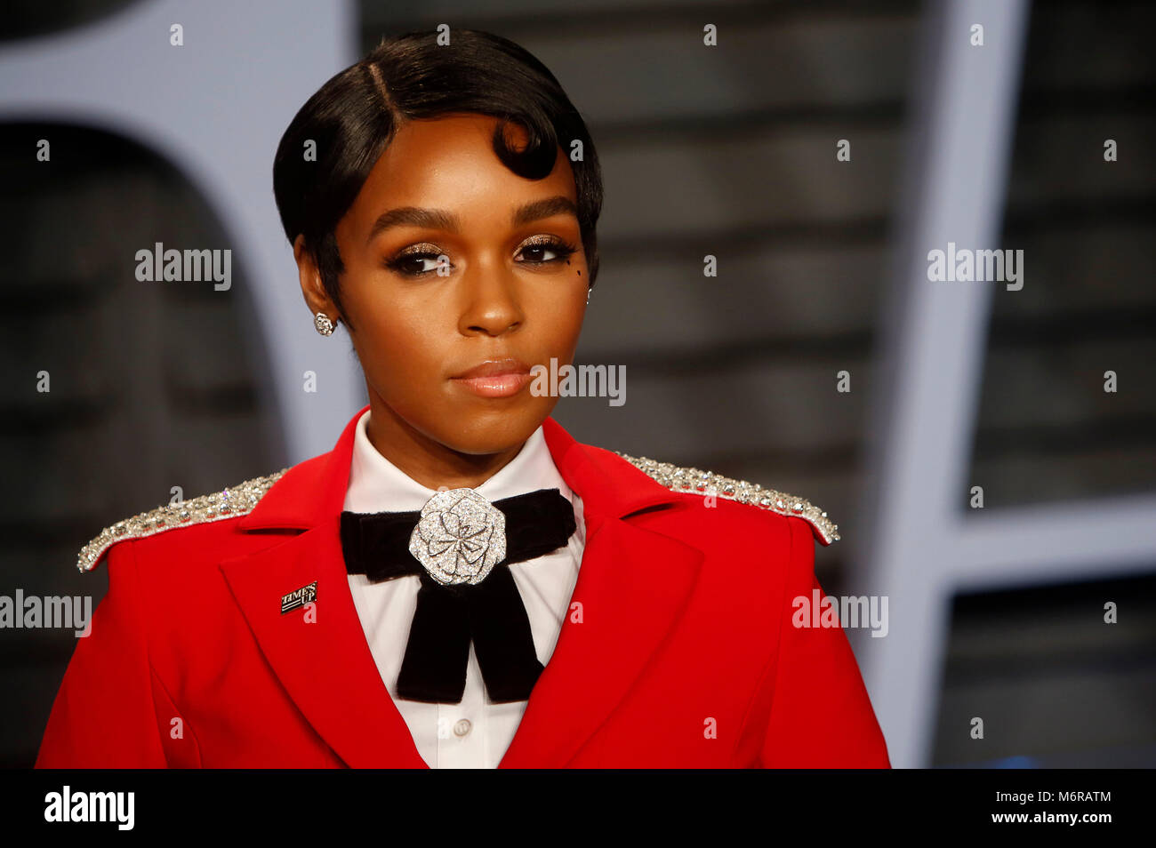 Janelle Monae attending the 2018 Vanity Fair Oscar Party hosted by ...