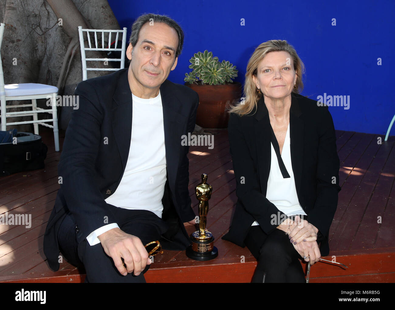 Beverly Hills, Ca. 5th Mar, 2018. Alexandre Desplat, Dominique ...