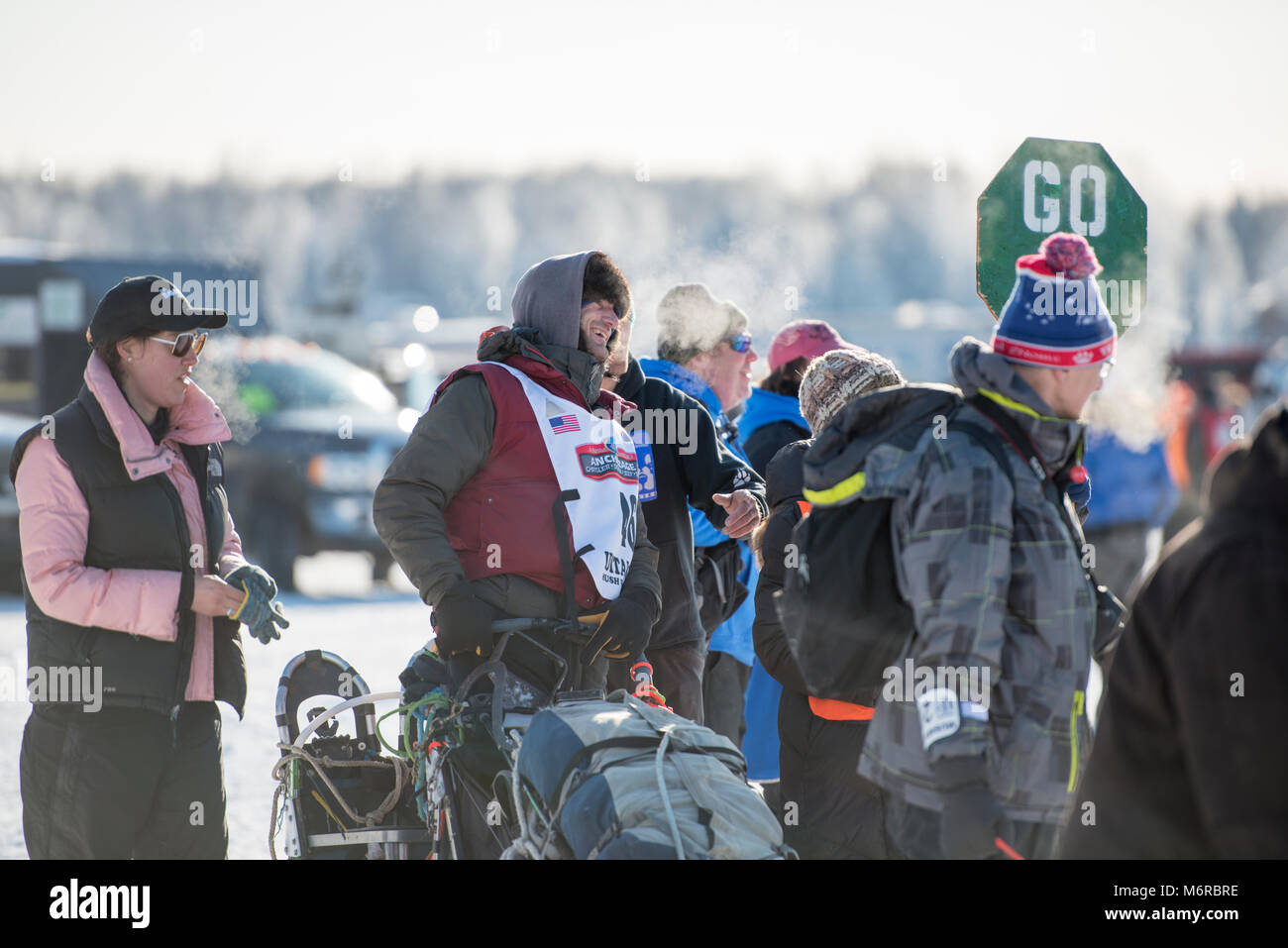 Willow, Alaska, USA. 4th Mar, 2018. Nicolas Petit of Girdwood, AK, USA ...