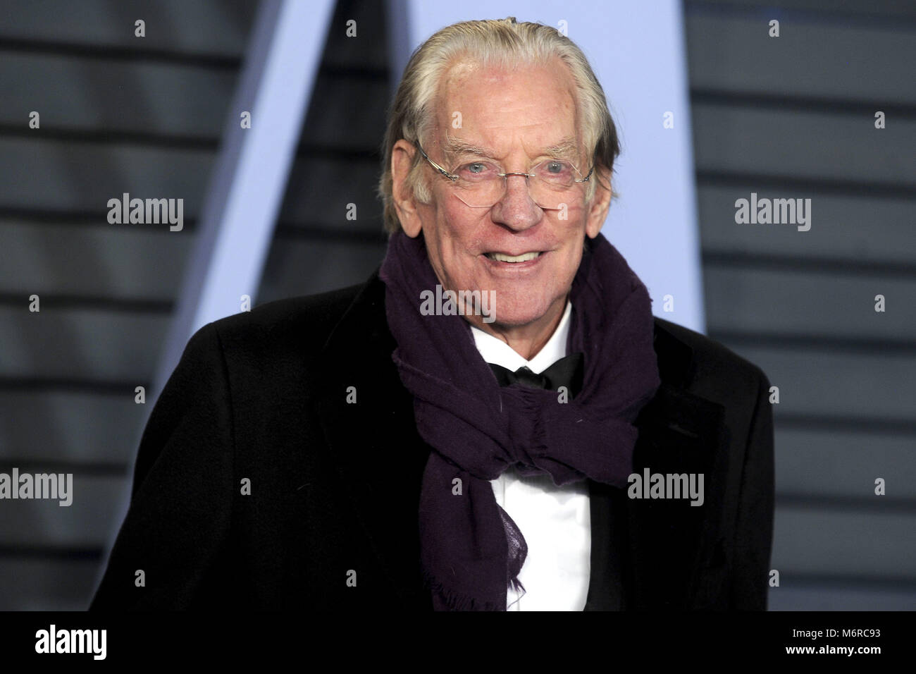 Donald Sutherland attending the 2018 Vanity Fair Oscar Party hosted by ...
