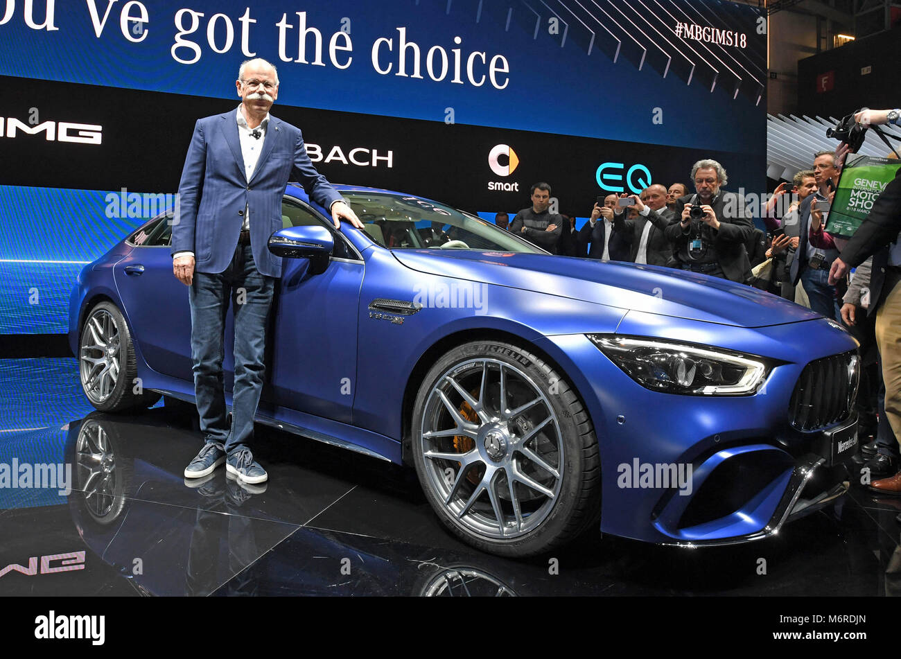 Geneva, Switzerland. 06 March 2018, Dieter Zetsche, chairman of the ...