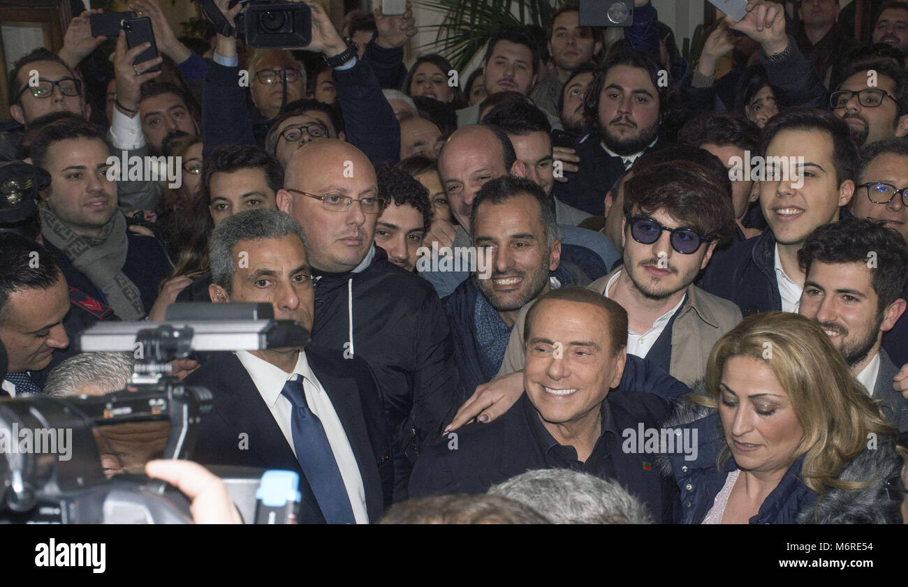 Naples, Silvio Berlusconi and Francesca Pascale visiting the historic ...