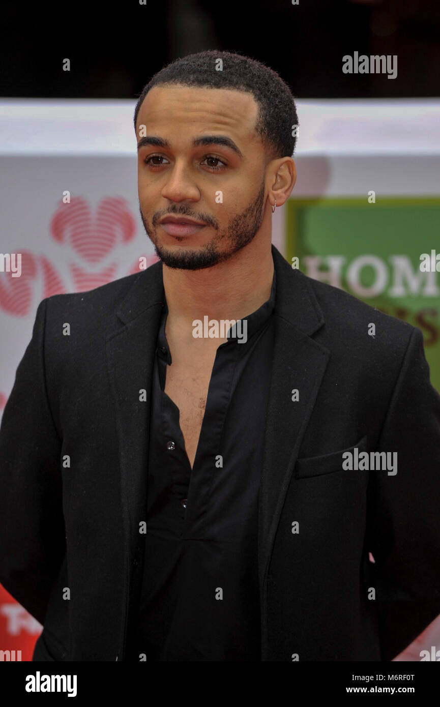 London, UK. 6 March 2018. Aston Merrygold, singer, arrives for the ...