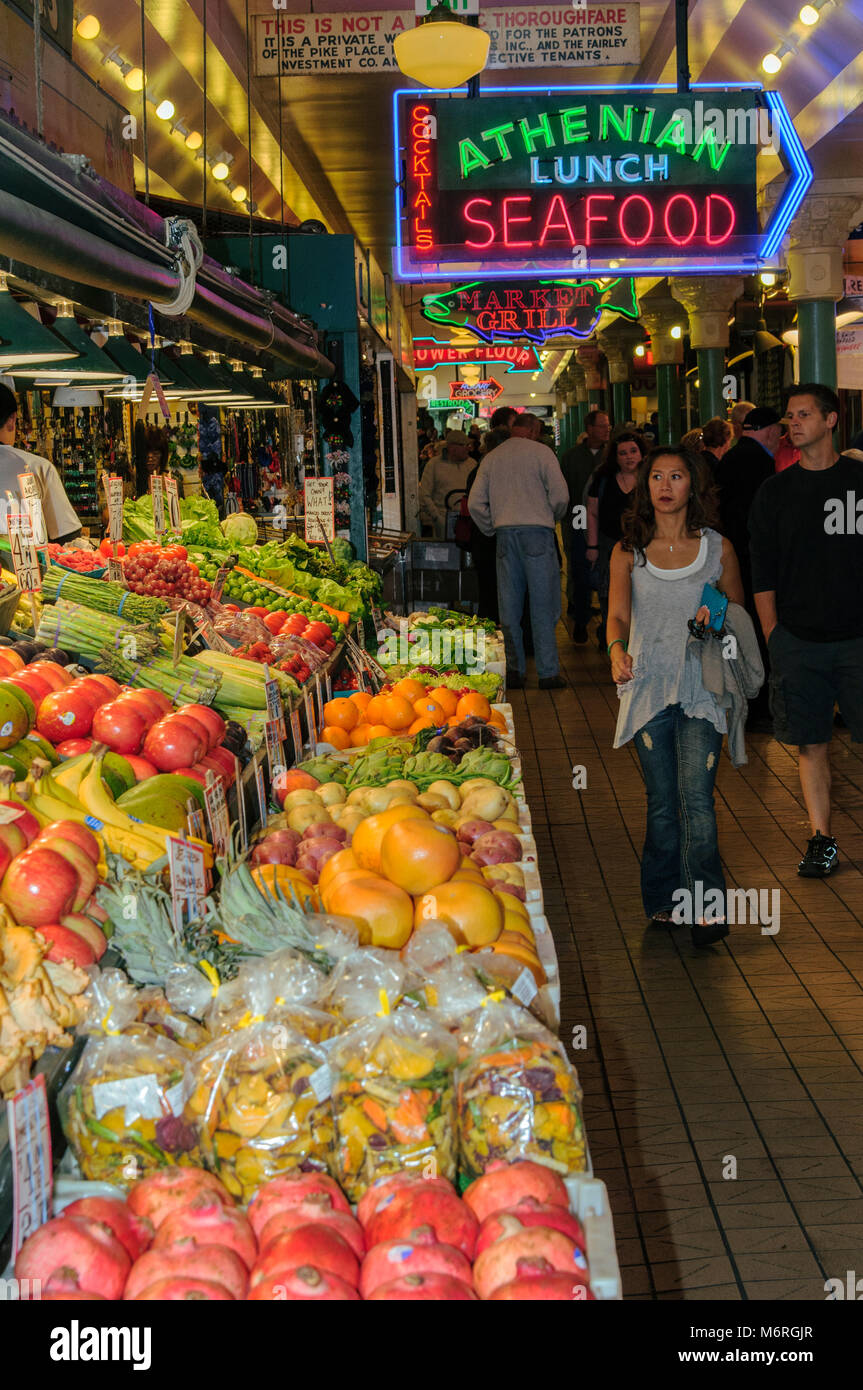 Seattle marketplace hi-res stock photography and images - Alamy