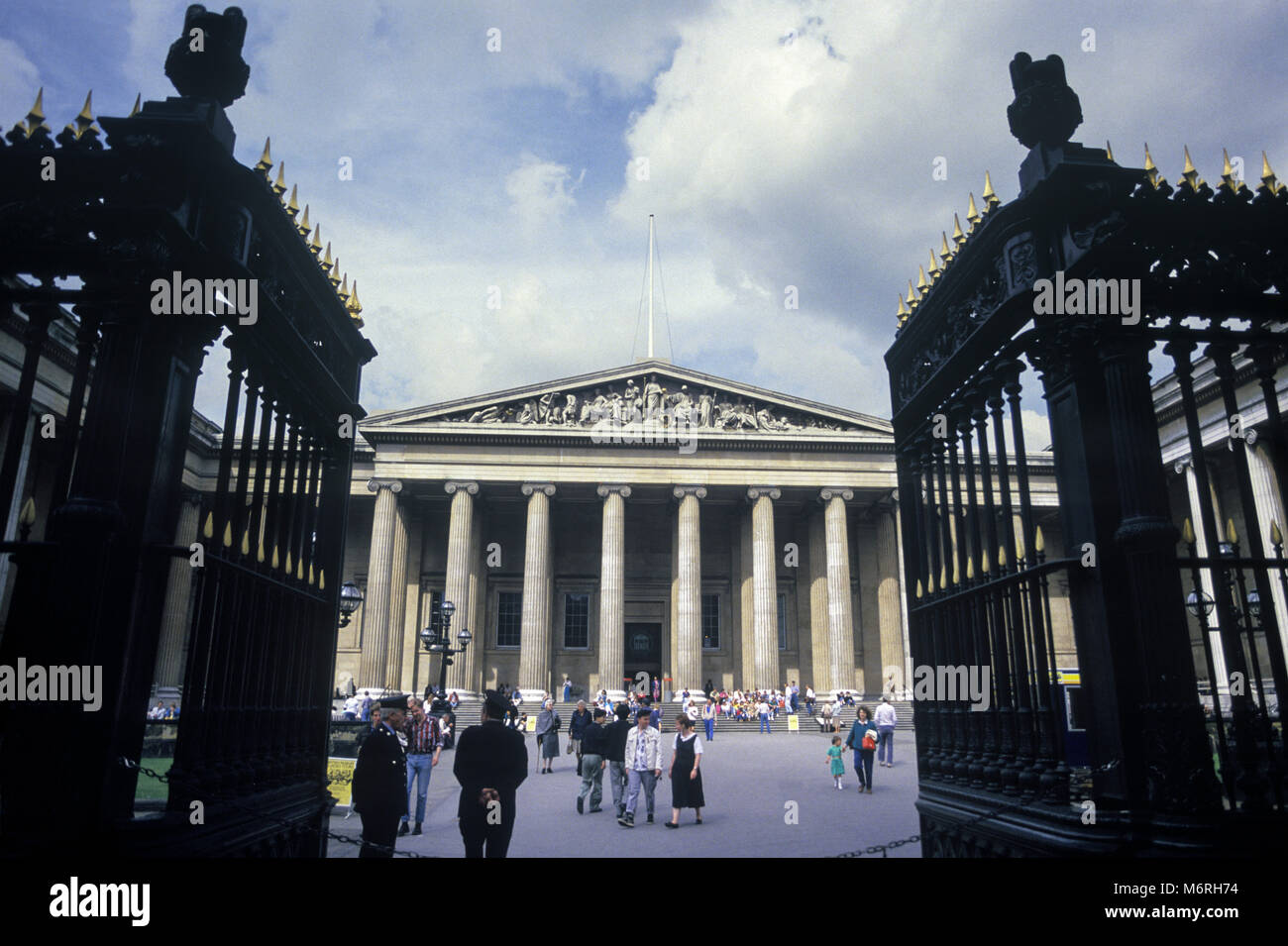 1987 HISTORICAL SOUTH ENTRANCE GATE BRITISH MUSEUM BLOOMSBURY LONDON ...