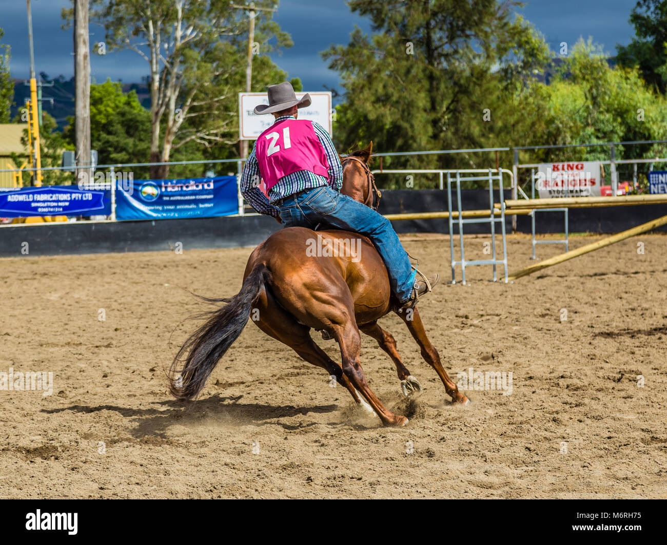 Man riding horse bareback in hi-res stock photography and images - Alamy