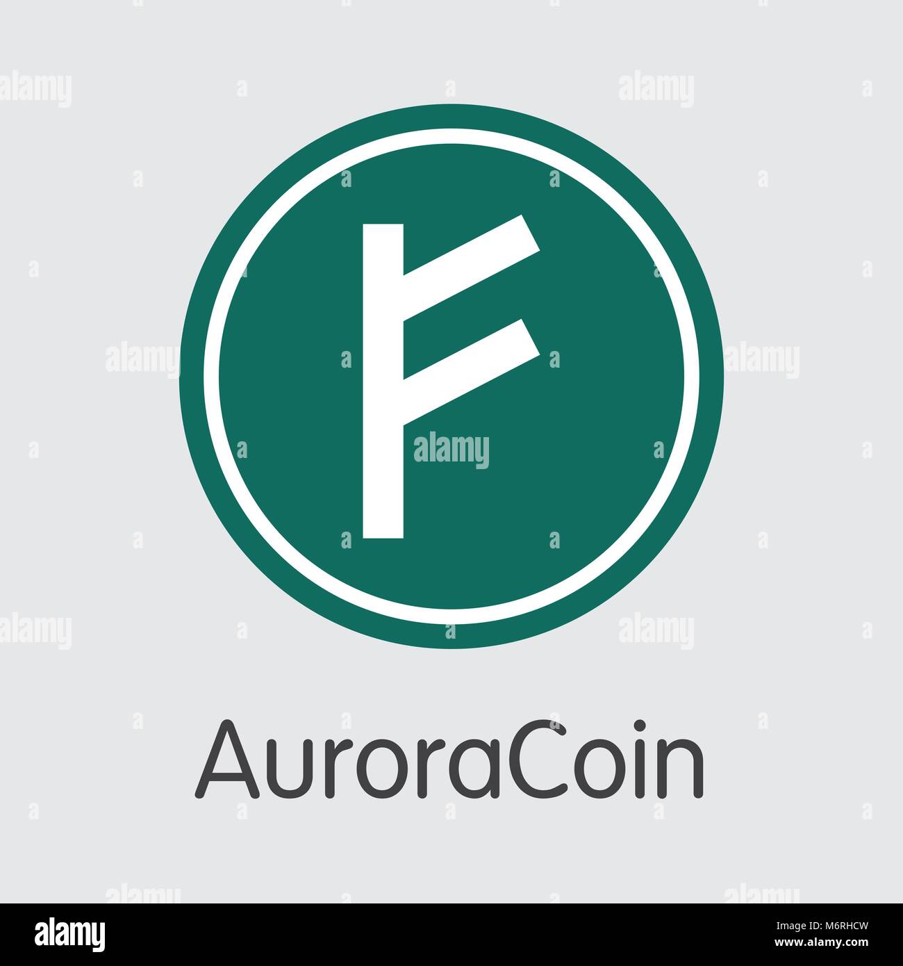 Auroracoin Digital Currency - Vector Symbol Stock Vector Image & Art ...