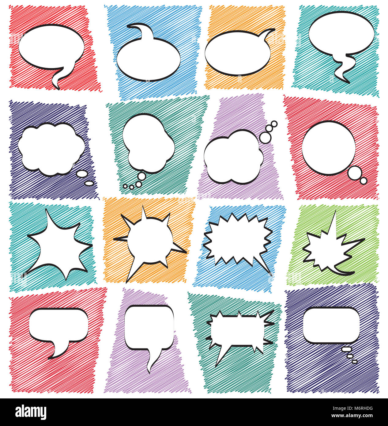 Set icons pop art hi-res stock photography and images - Alamy